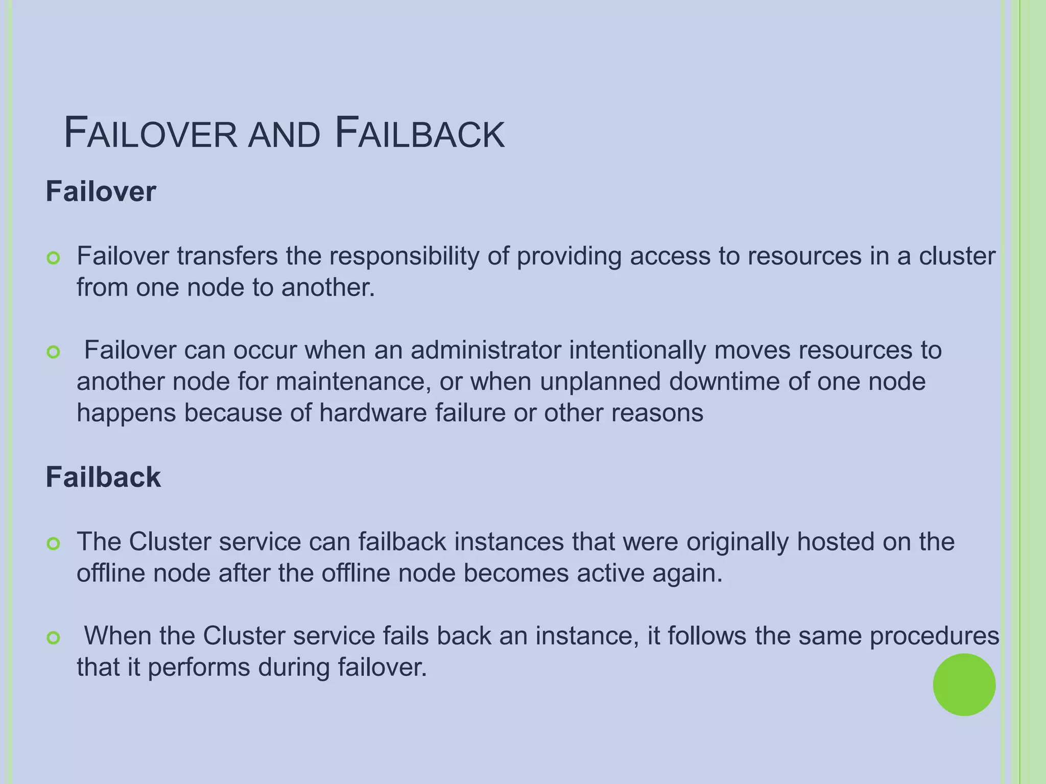Failover cluster | PPTX