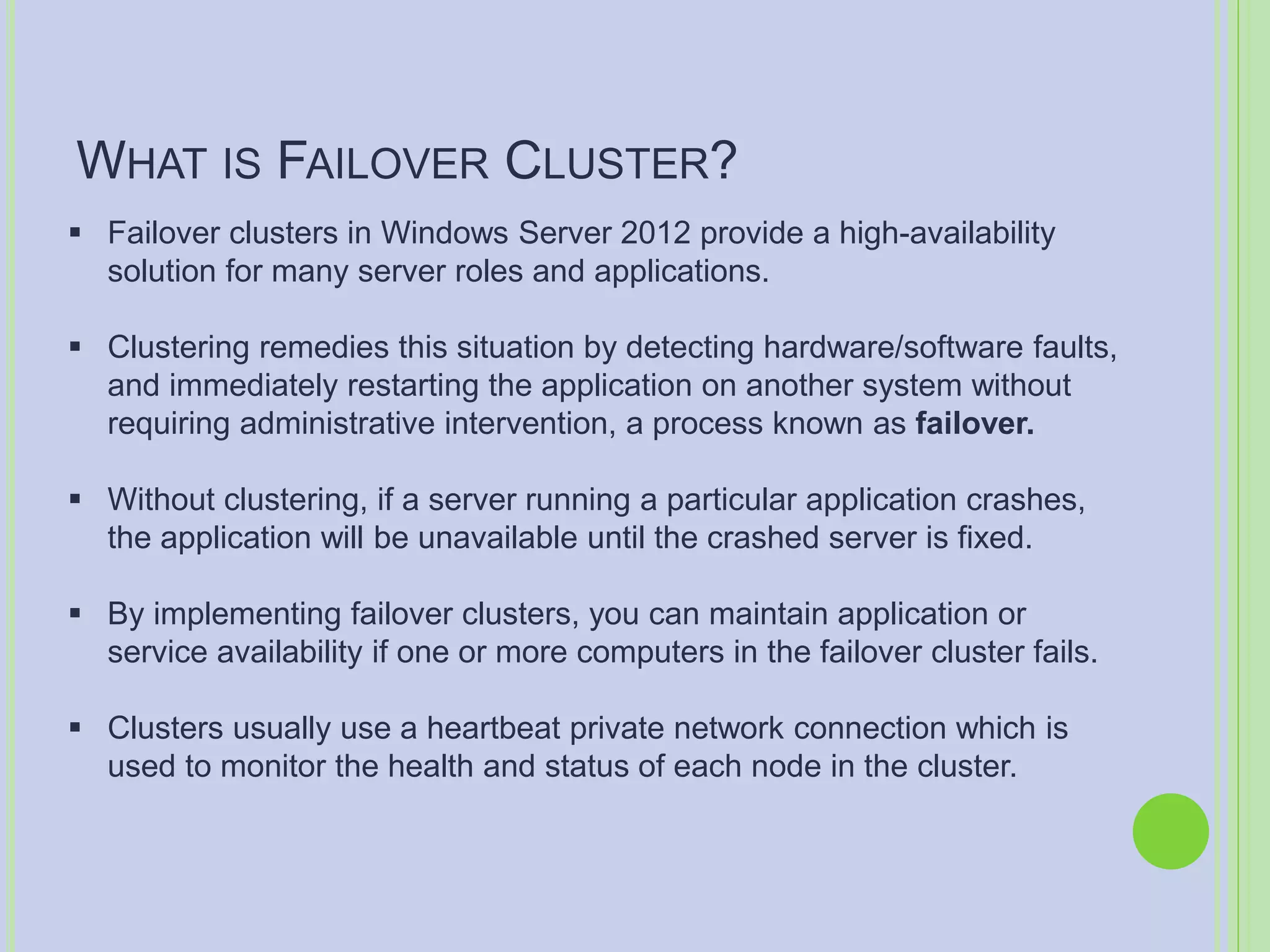 Failover cluster | PPTX