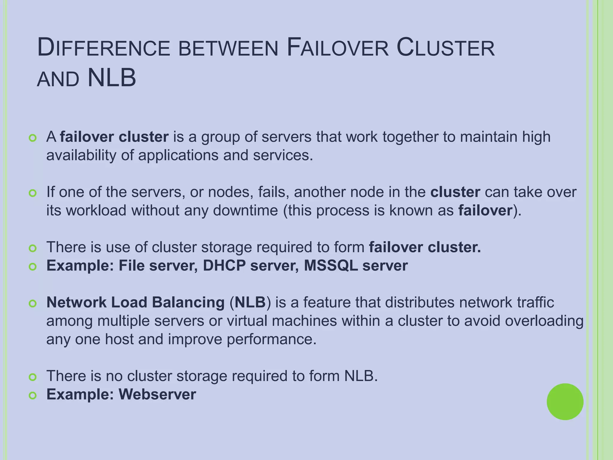 Failover cluster | PPTX