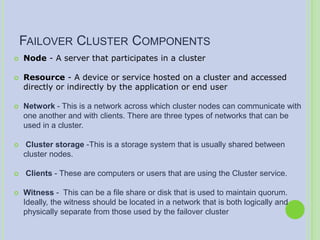 Failover cluster | PPTX