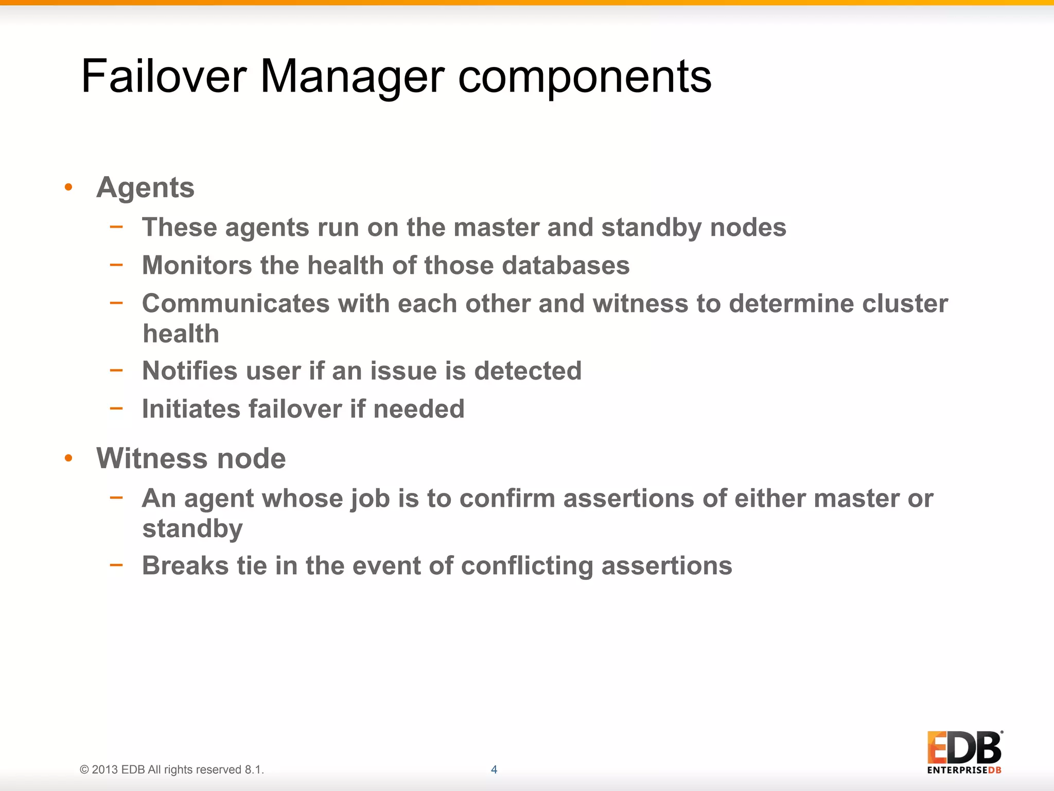 Introducing EDB Failover Manager | PDF