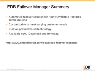 Introducing EDB Failover Manager | PDF