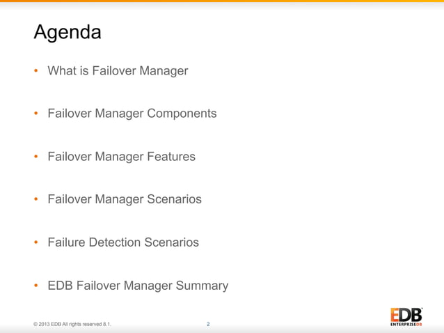 Introducing EDB Failover Manager | PPT