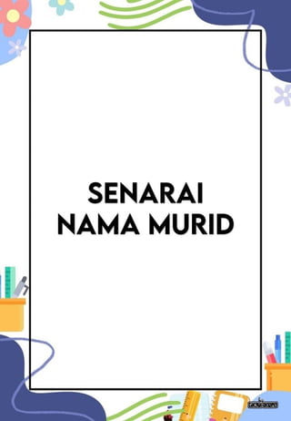 fail pengurusan kelas print siap dan lengkap | PDF