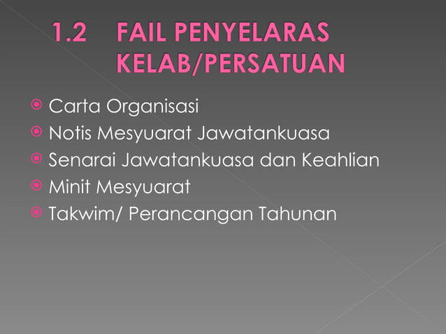 Fail pengurusan kokurikulum | PPT