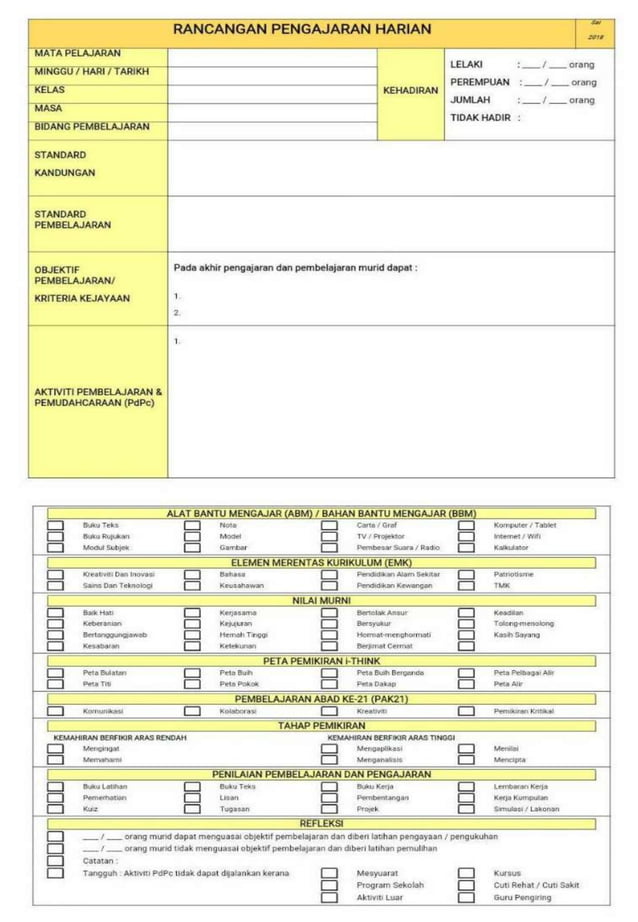 Fail rekod persediaan mengajar 2019 edisi sabah by mr.mu