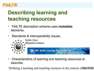 Failte learning objects: how they are defined | PPT