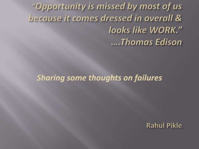 Failures | PPT