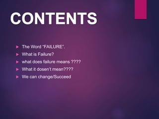 Failure | PPT