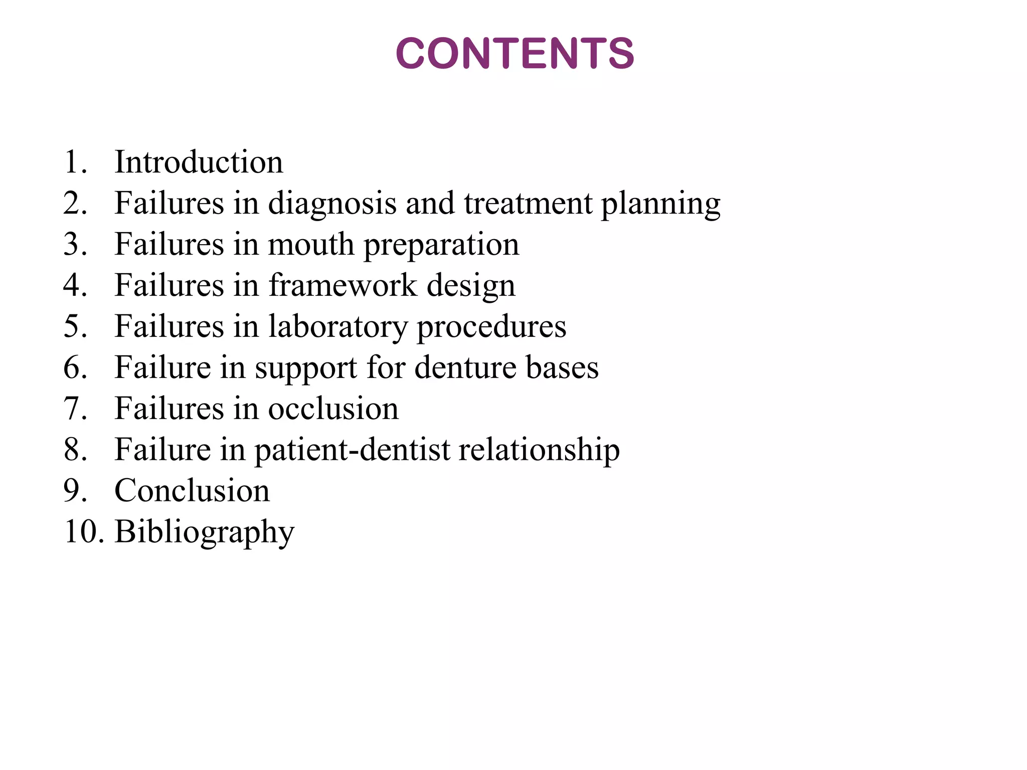 Failure in removable part denture my ppt | PPTX