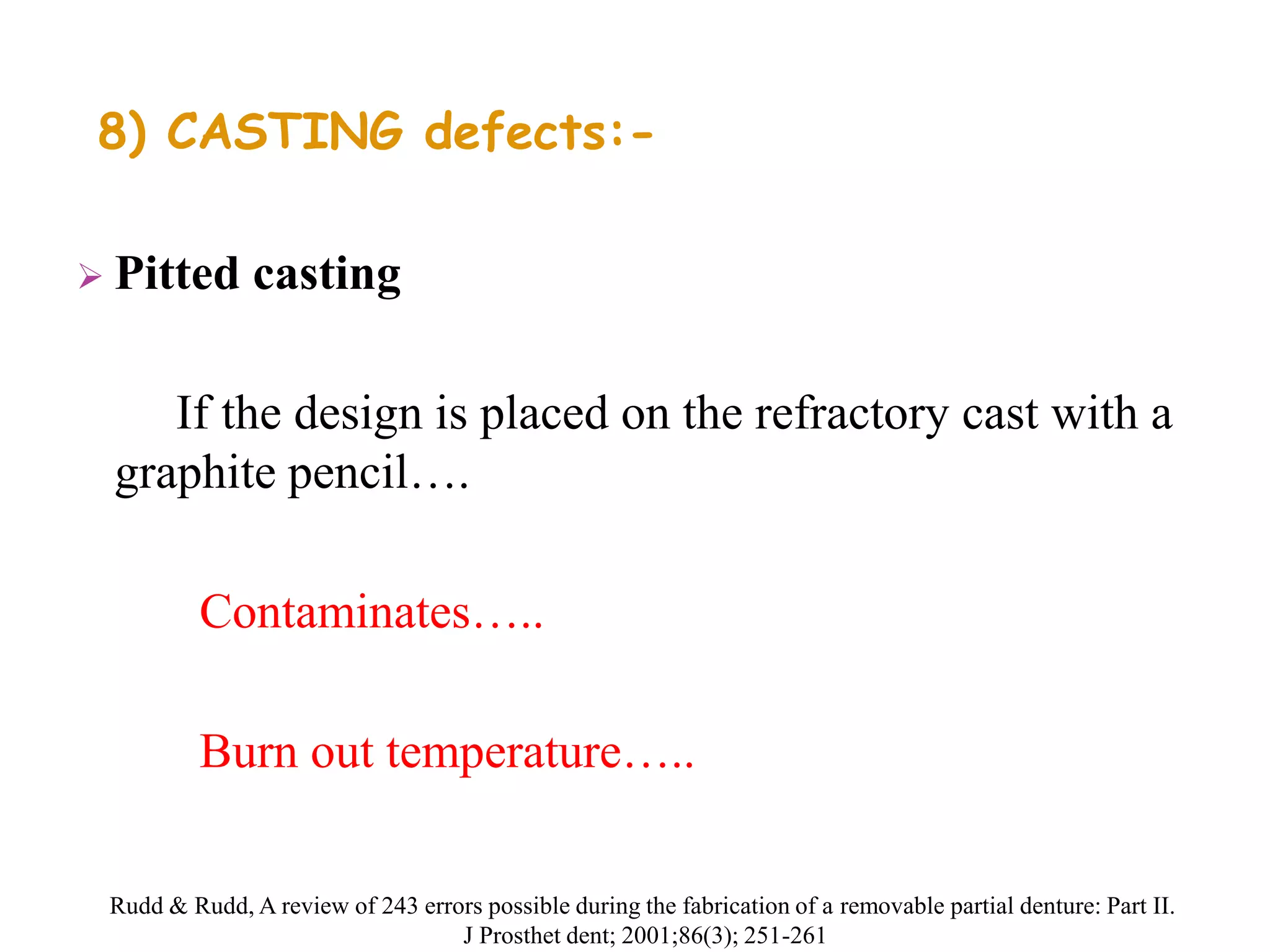 Failure in removable part denture my ppt | PPTX
