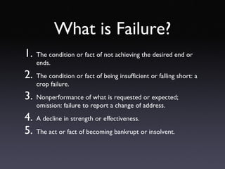 Failure *Is* an Option | PPT