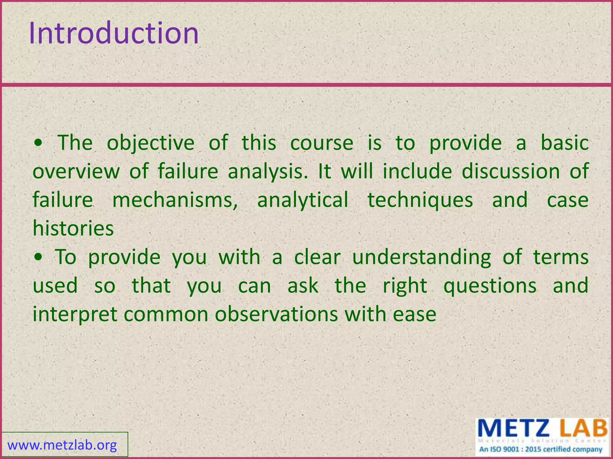 Failure analysis | PPTX