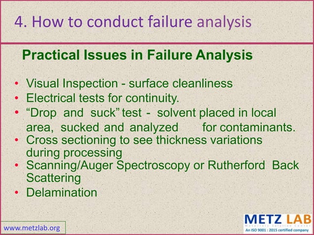 Failure analysis | PPTX