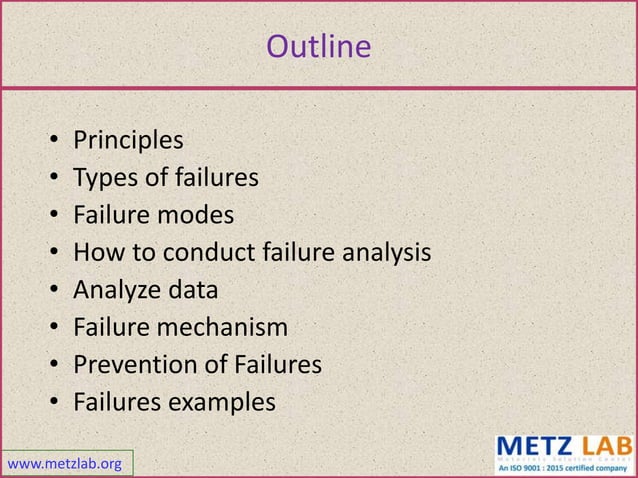 Failure analysis | PPTX