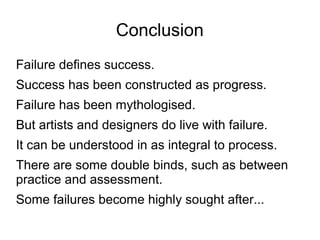 Failure and the creative process | PPT