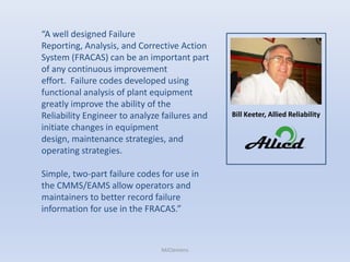Failure Code Quality Plan Implementation At Alcoa Massena | PPTX