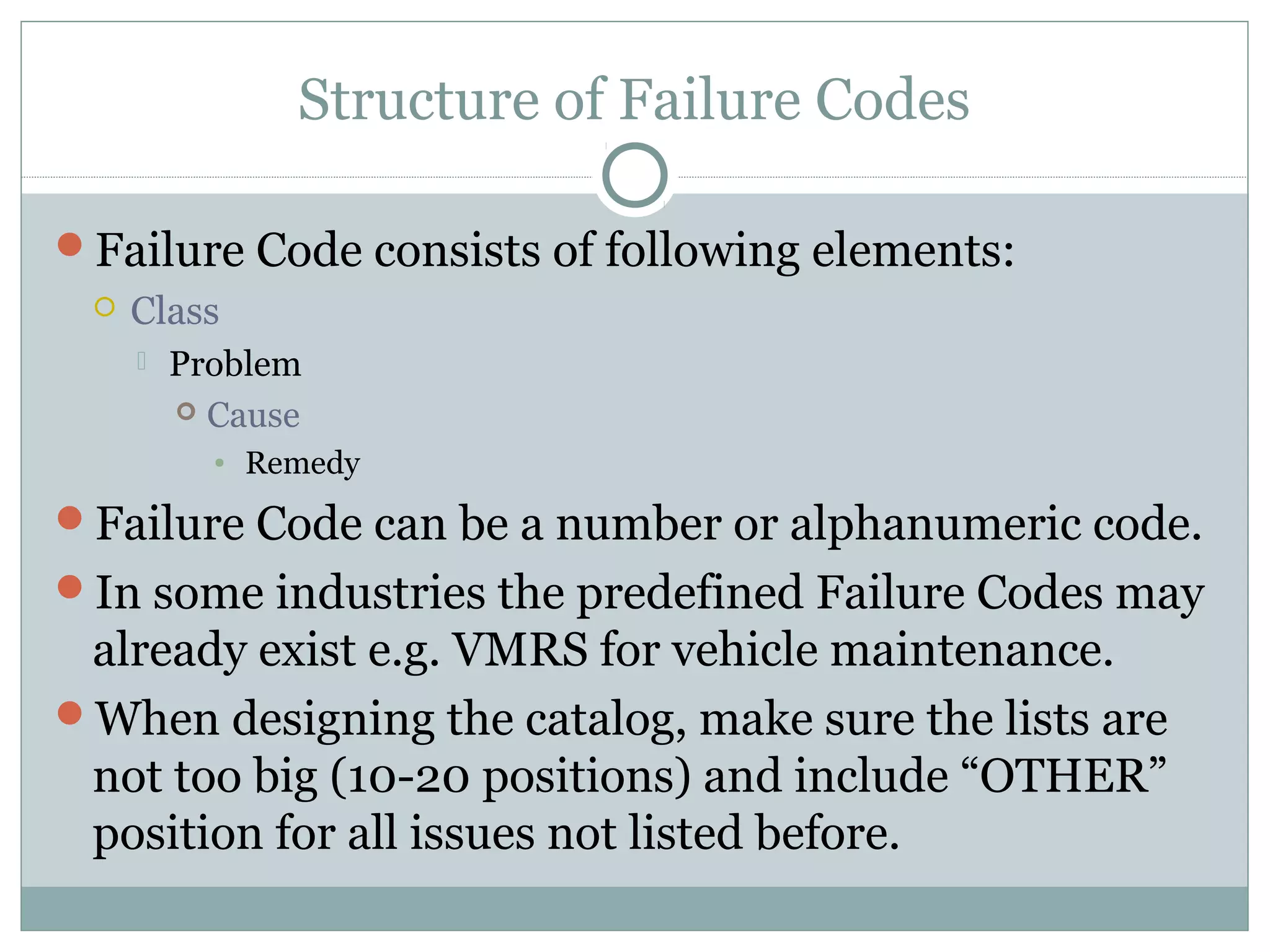 Failure Codes in IBM Maximo Asset Management | PPT
