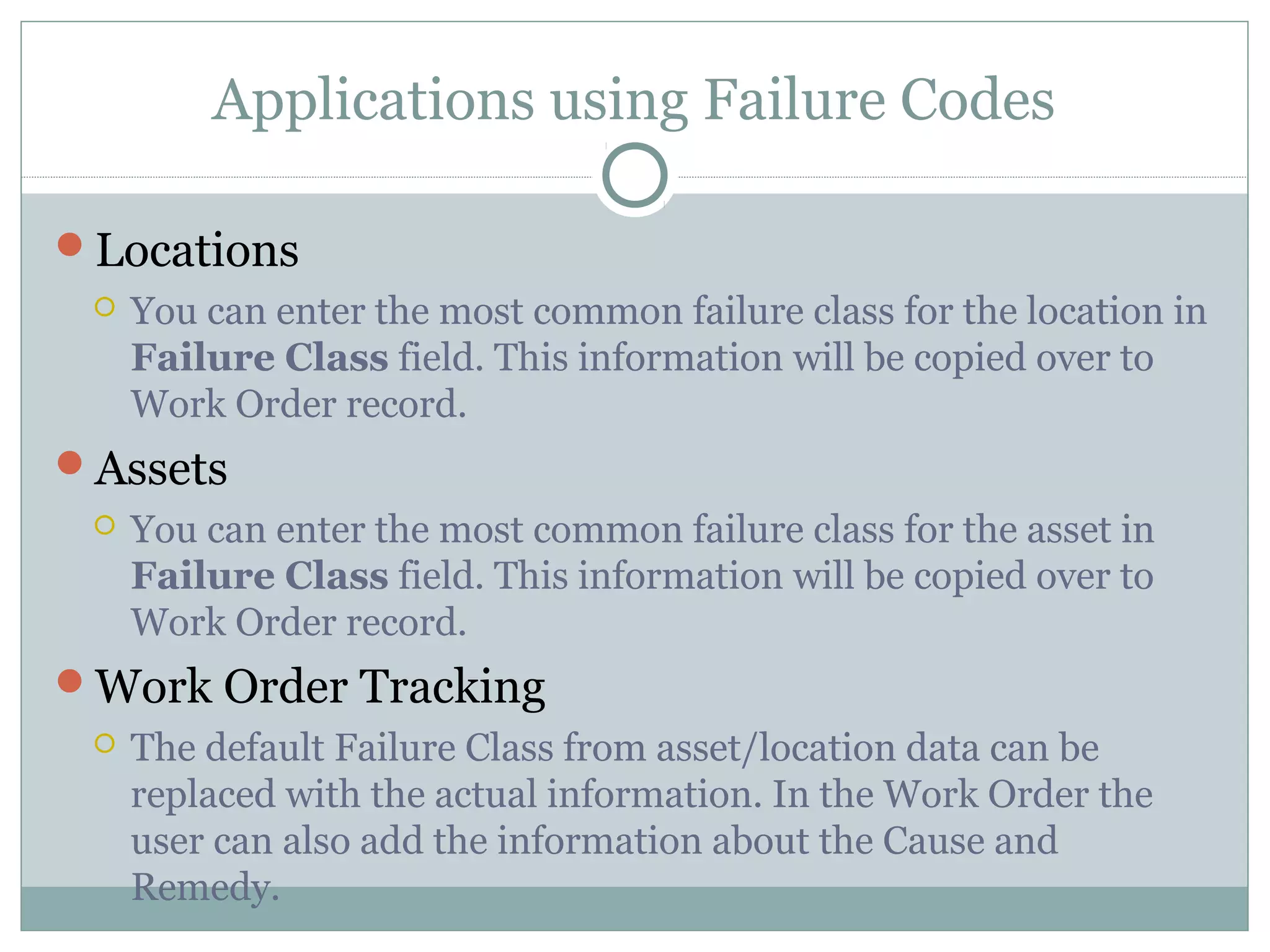 Failure Codes in IBM Maximo Asset Management | PPT