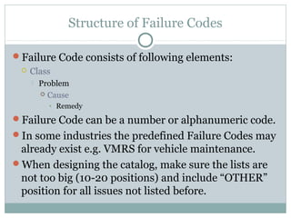 Failure Codes in IBM Maximo Asset Management | PPT