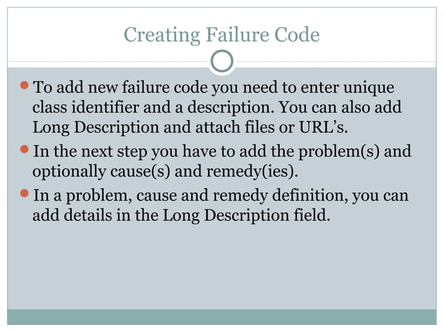 Failure Codes in IBM Maximo Asset Management | PPT