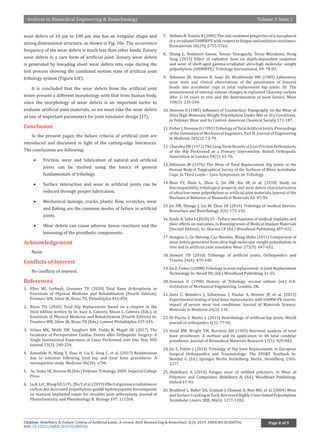 Failure criteria of artificial joints | PDF