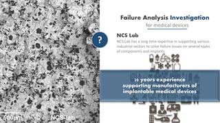 Failure Analysis Investigation for Medical Devices | PPT