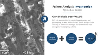 Failure Analysis Investigation for Medical Devices | PPT