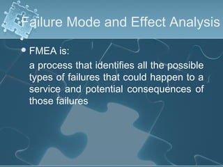Failure mode and effect analysis | PPT