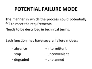 Failure mode and effects analysis | PPT