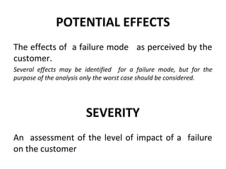 Failure mode and effects analysis | PPT