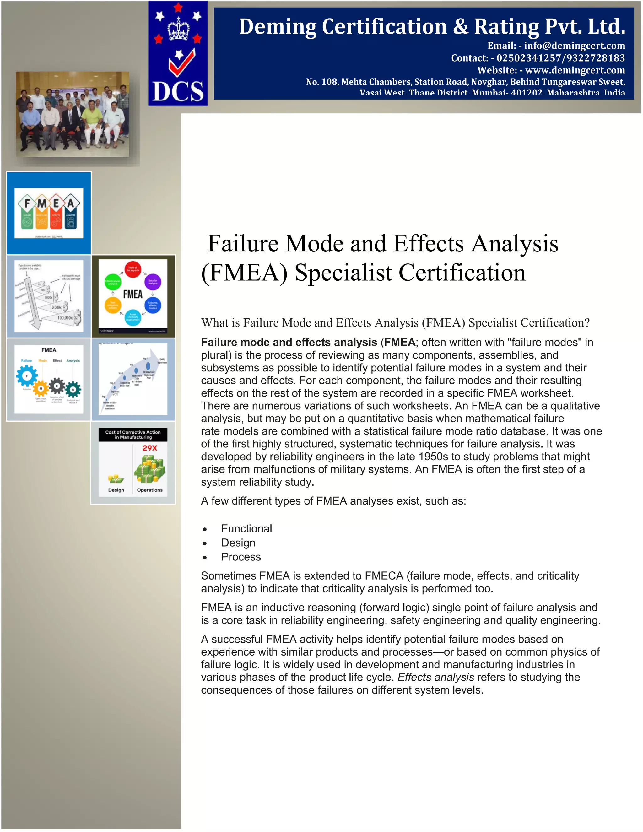 Failure Mode and Effects Analysis (FMEA) Specialist Certification.pdf