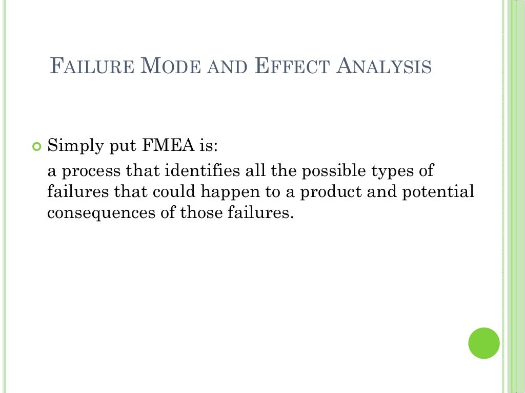 Failure modes effect analysis | PPT Failure modes effect analysis | PPT