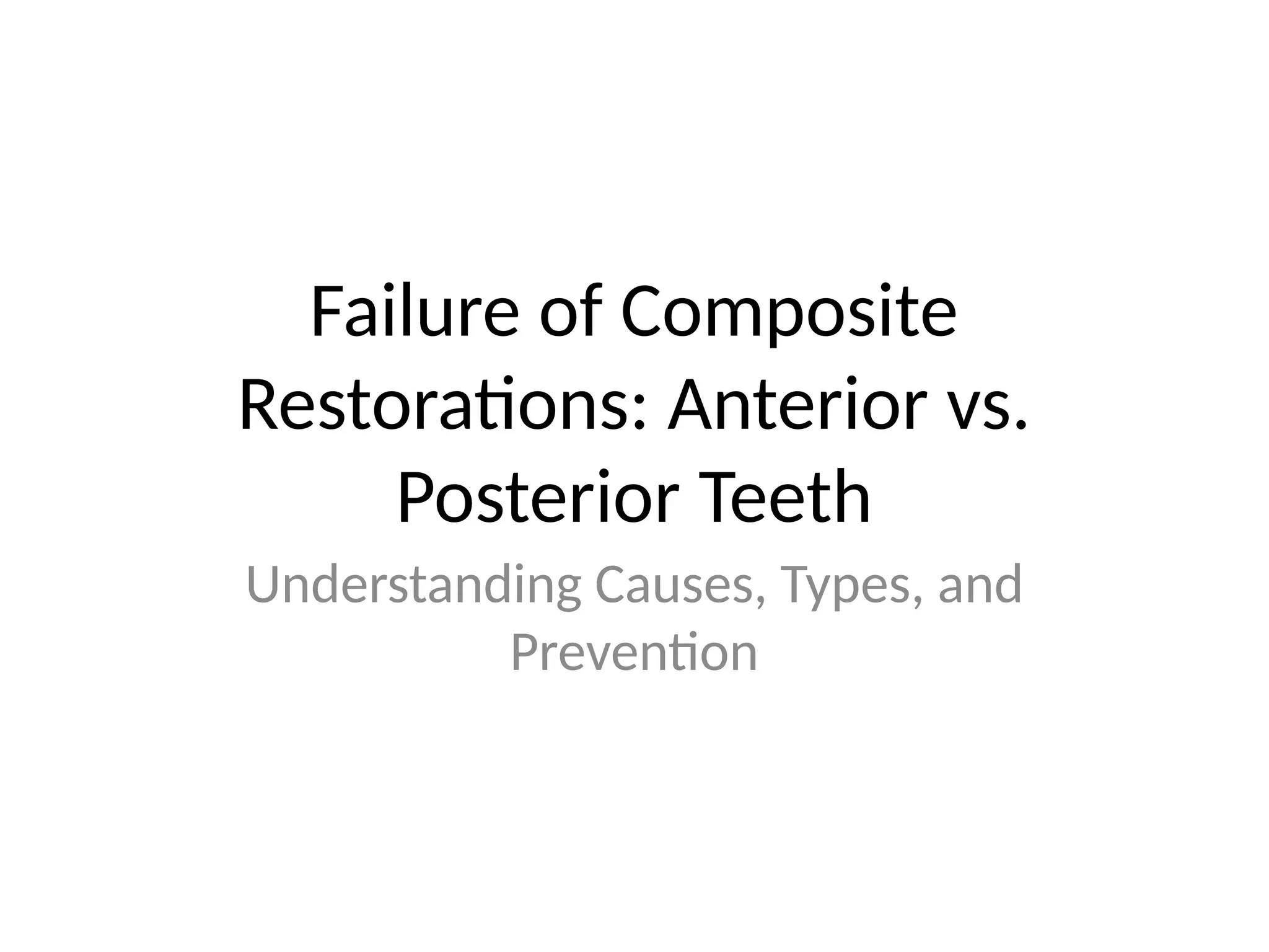 Failure_of_Composite_Restorations by dr.ahmed haddad.pptx