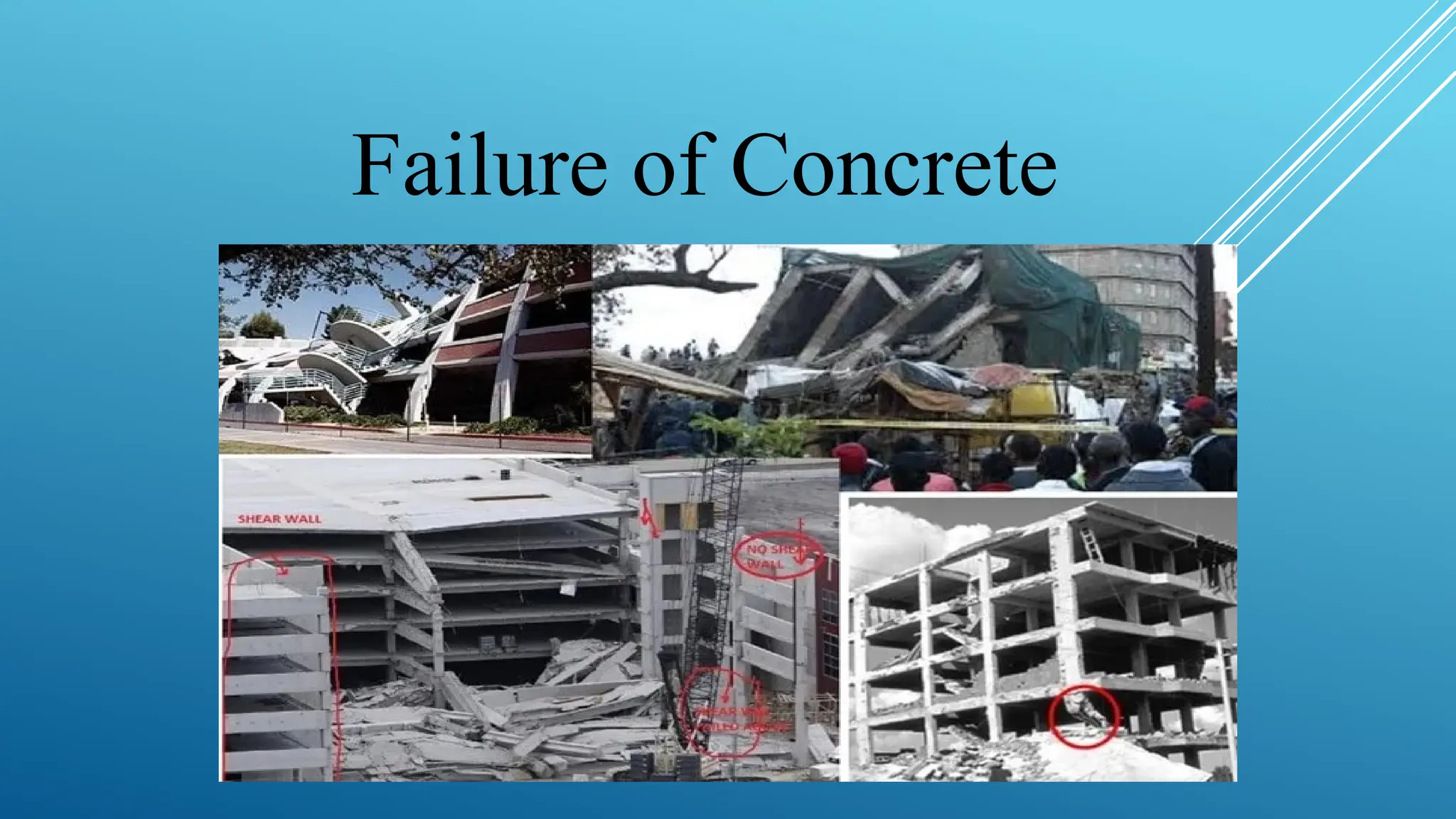 Failure of concrete.pptx nd modes of failures | PPT