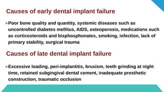 Failure of dental implant...........pptx