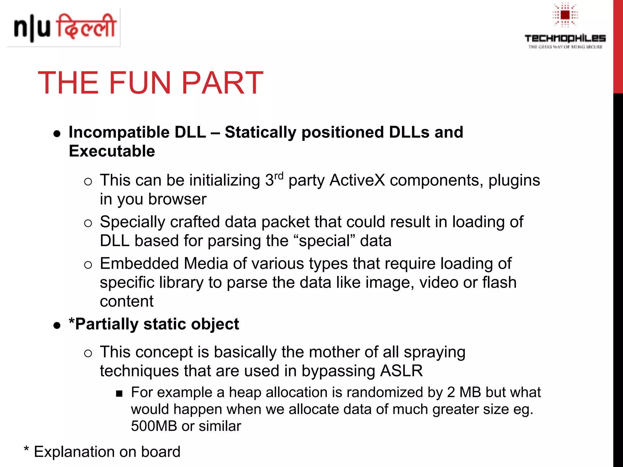 Failure Of DEP And ASLR | PPT
