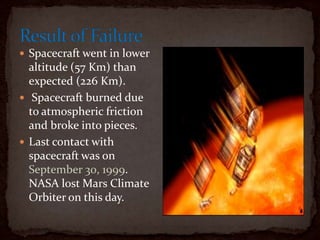 Nasa Mars Orbiter Crash