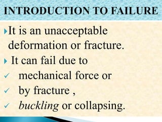 Failure of materials | PPTX