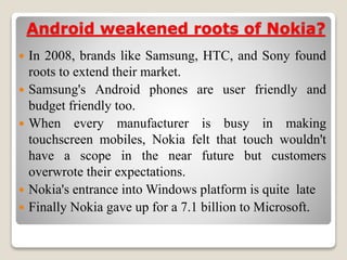 Failure of nokia | PPTX