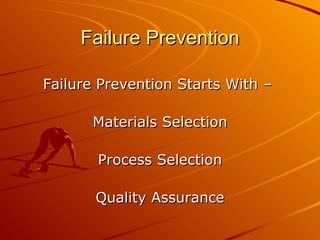 Failure Prevention | PPT