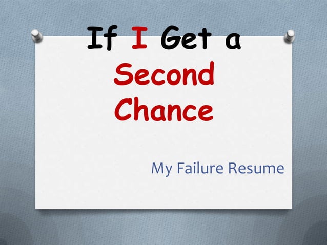Failure Resume | PPT | Free Download