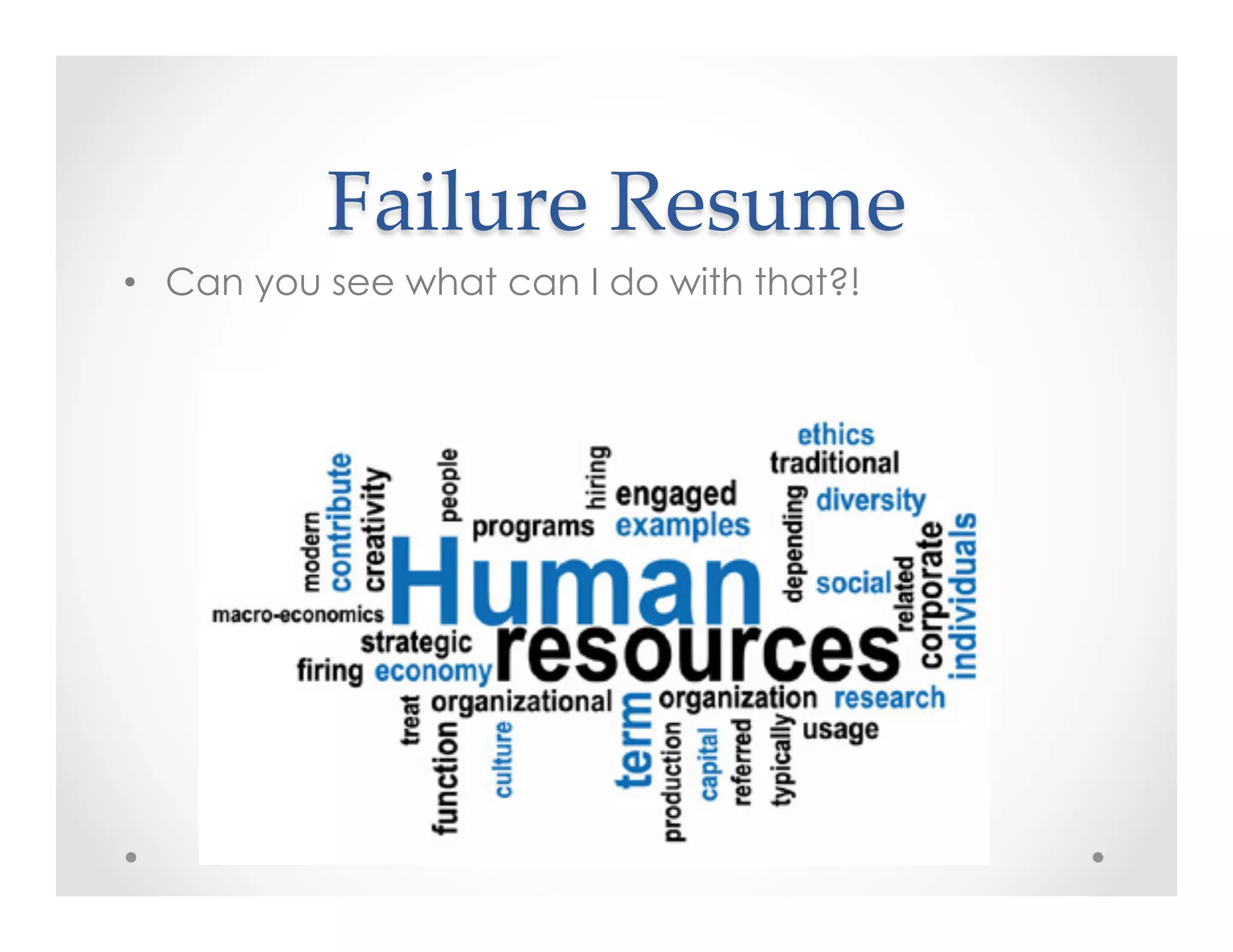 Failure resume and learning mind map | PDF