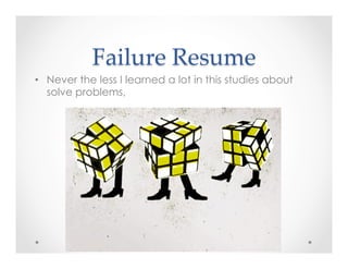 Failure resume and learning mind map | PDF