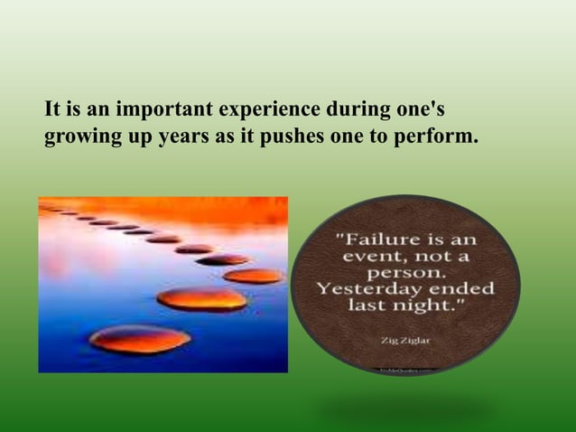 Failures are the stepping stones to success. | PPT