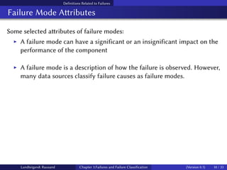 Failures and Failure Classificationmmmmm | PDF