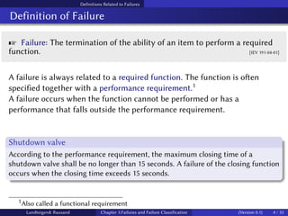 Failures and Failure Classificationmmmmm | PDF