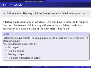 Failures and Failure Classificationmmmmm | PDF