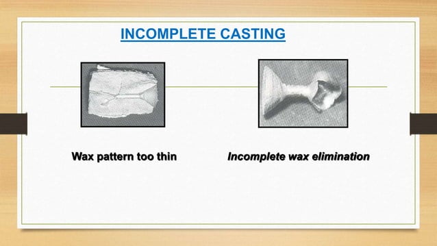 Failures in casting | PPTX
