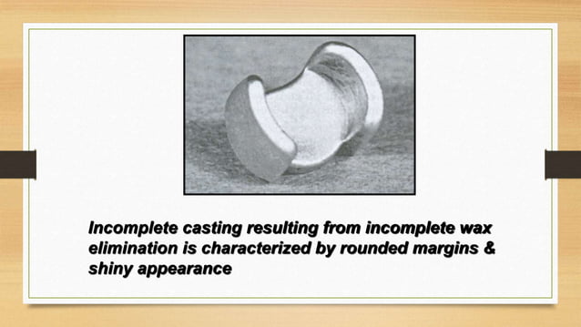 Failures in casting | PPTX